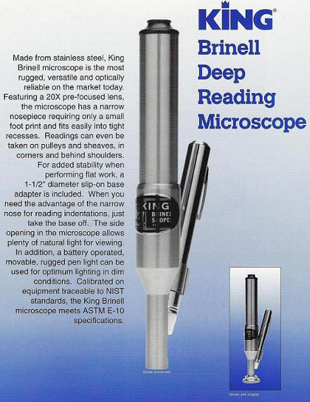 King Testers, King Scopes and Accessories for the King Testers ...